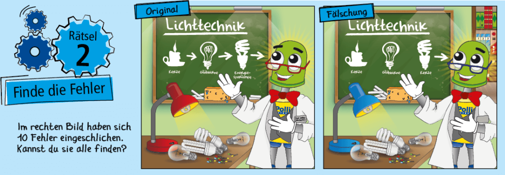 Rätsel Finde die 10 Fehler